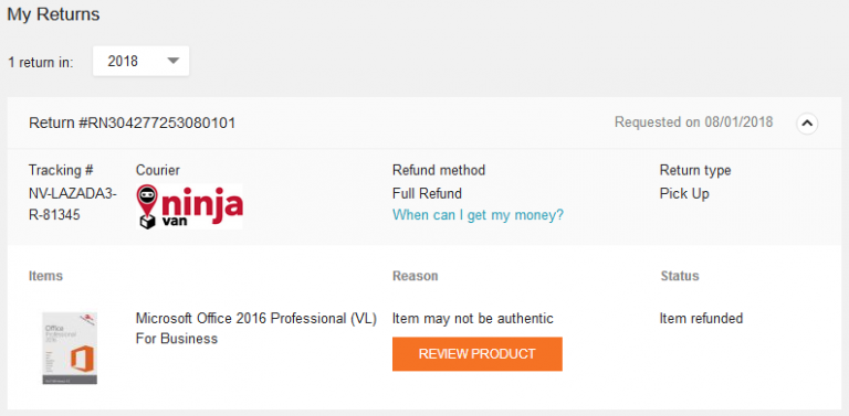 Getting a refund from Lazada – Yen Kai's Idea Cast